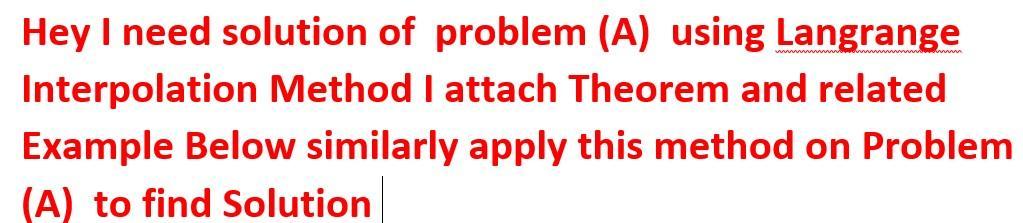 Solved Hey I need solution of problem (A) using Langrange | Chegg.com