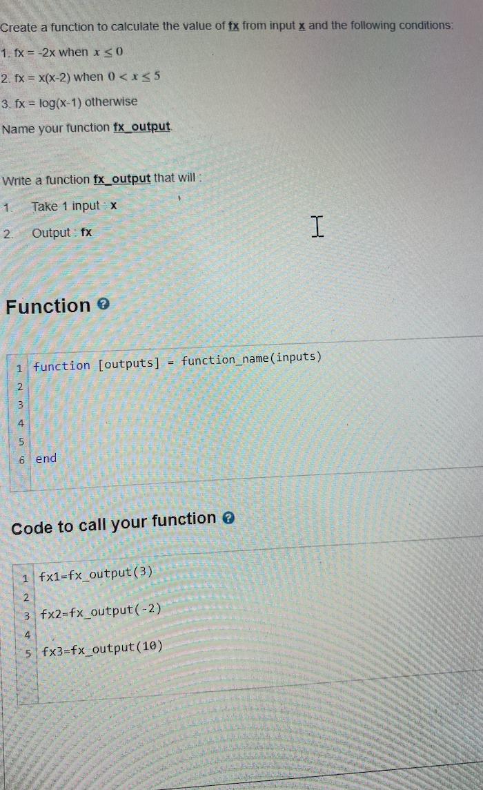 Solved Create a function to calculate the value of fx from | Chegg.com