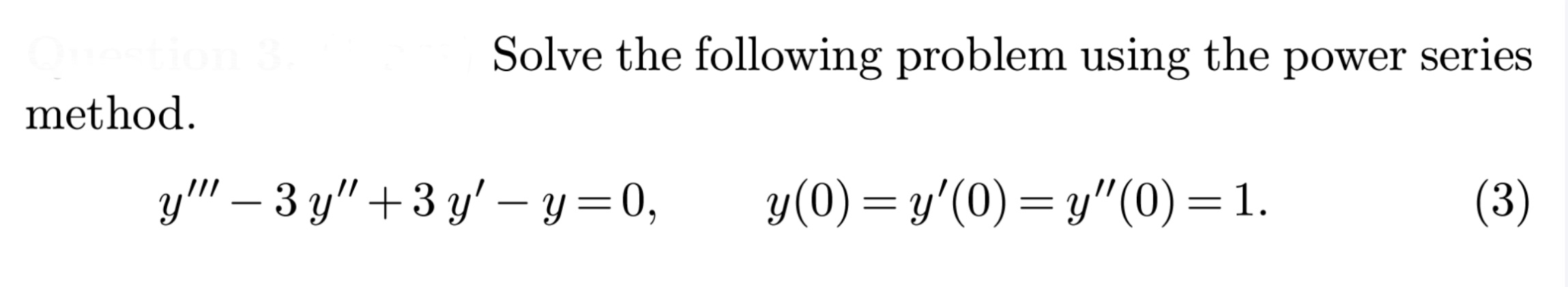 Solved Solve the following problem using the power | Chegg.com
