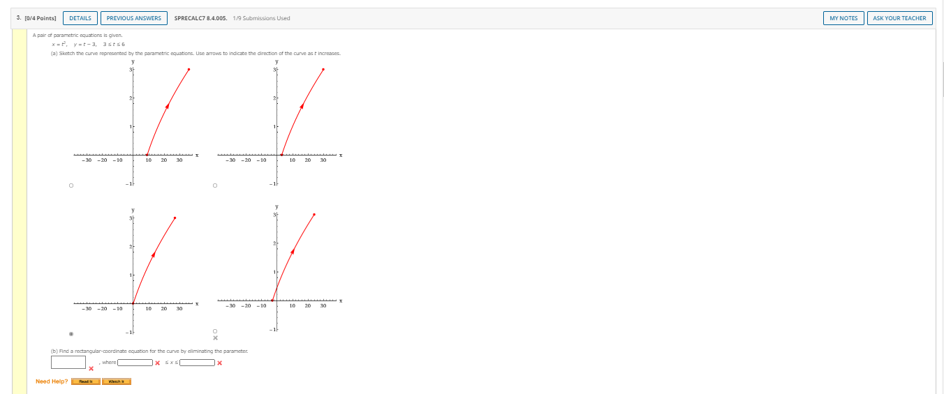 Solved 3. 0/4 Points DETAILS PREVIOUS ANSWERS SPRECALC7 | Chegg.com