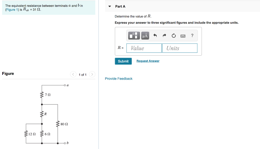 Solved The equivalent resistance between terminals a and b | Chegg.com