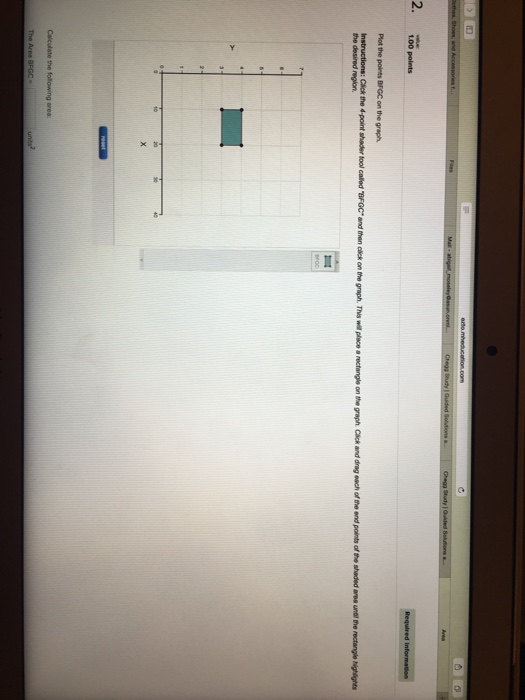 Solved Plot the points BFGC on the graph. Click the 4-point | Chegg.com