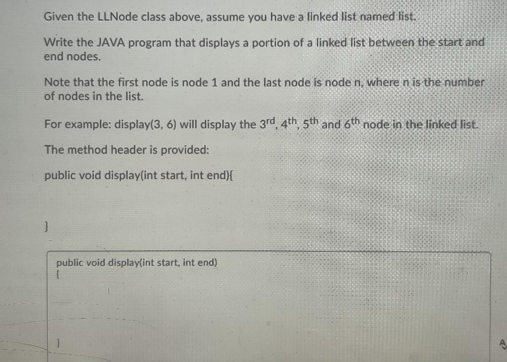 Solved public class LLNode { protected T info; protected | Chegg.com Solved public class LLNode { protected T info; protected | Chegg.com