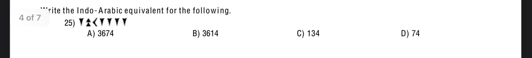 Solved ""'rite the Indo-Arabic equivalent for the following. | Chegg.com