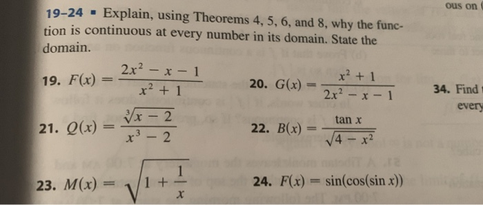 Solved ous on 19-24 - Explain, using Theorems 4, 5, 6, and | Chegg.com