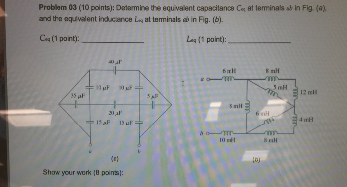 Solved Determine the equivalent capacitance C_eq at | Chegg.com