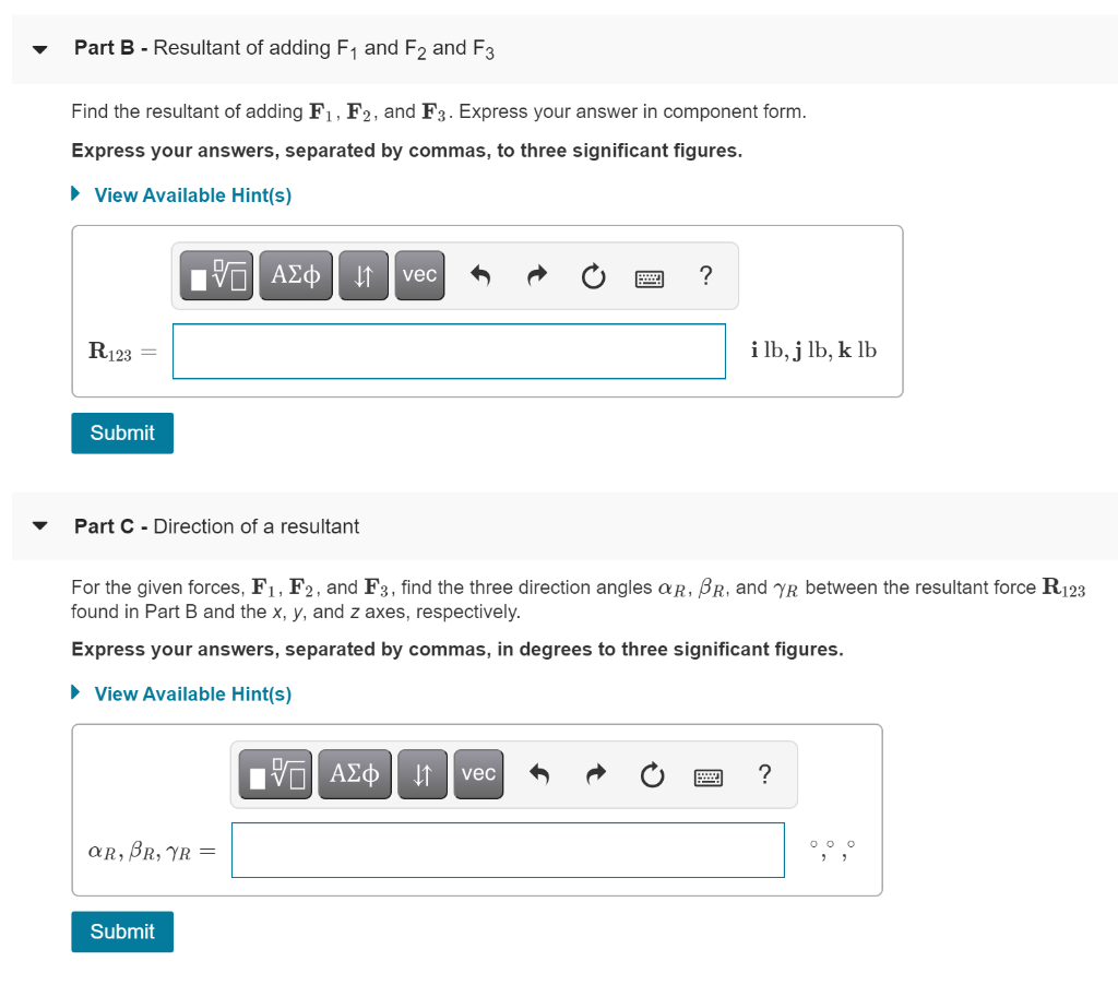 Solved Part A - Resultant of adding F1 and F3 Learning Goal: | Chegg.com
