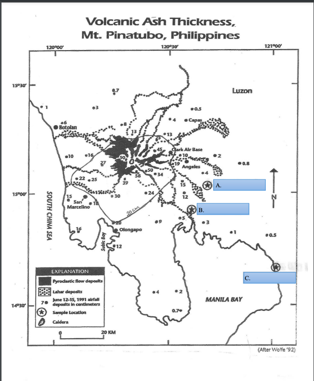 Mount Pinatubo Eruption Map