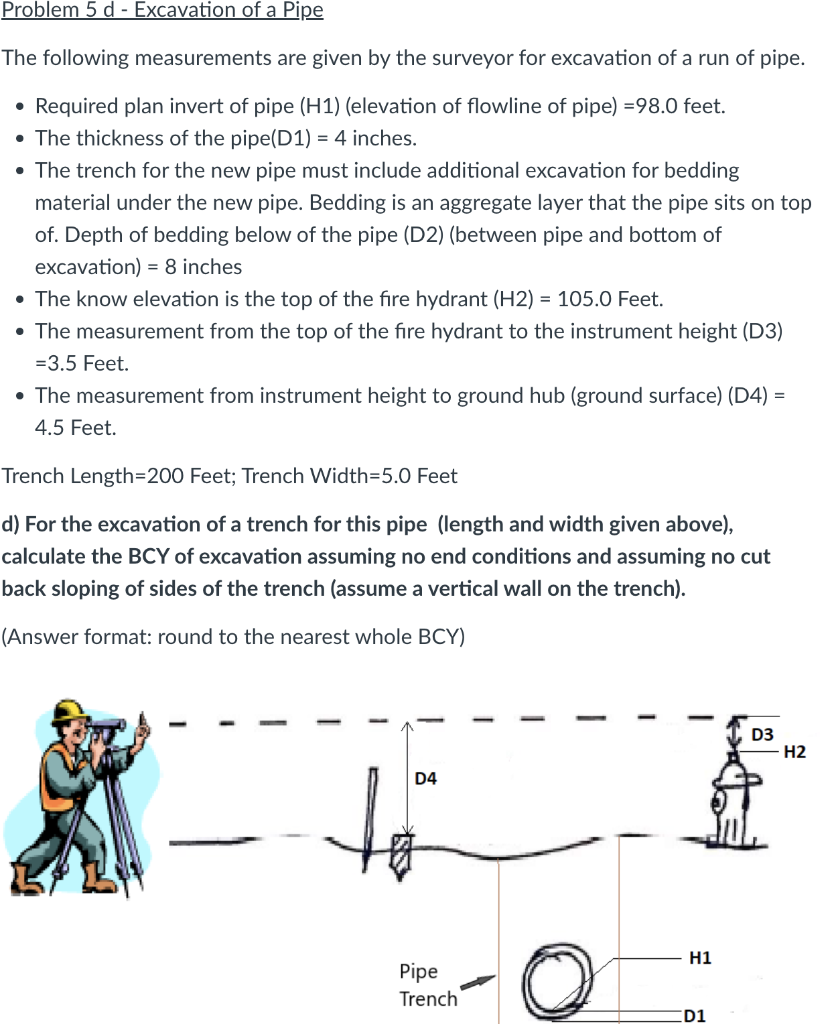 Solved The following measurements are given by the surveyor | Chegg.com
