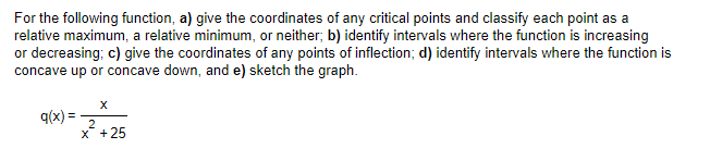 Solved Use calculus to prove that the relative minimum or | Chegg.com