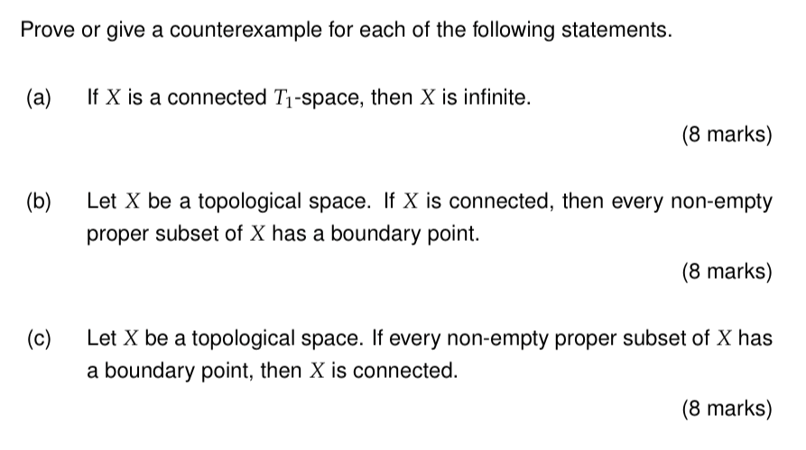 Solved Prove or give a counterexample for each of the | Chegg.com