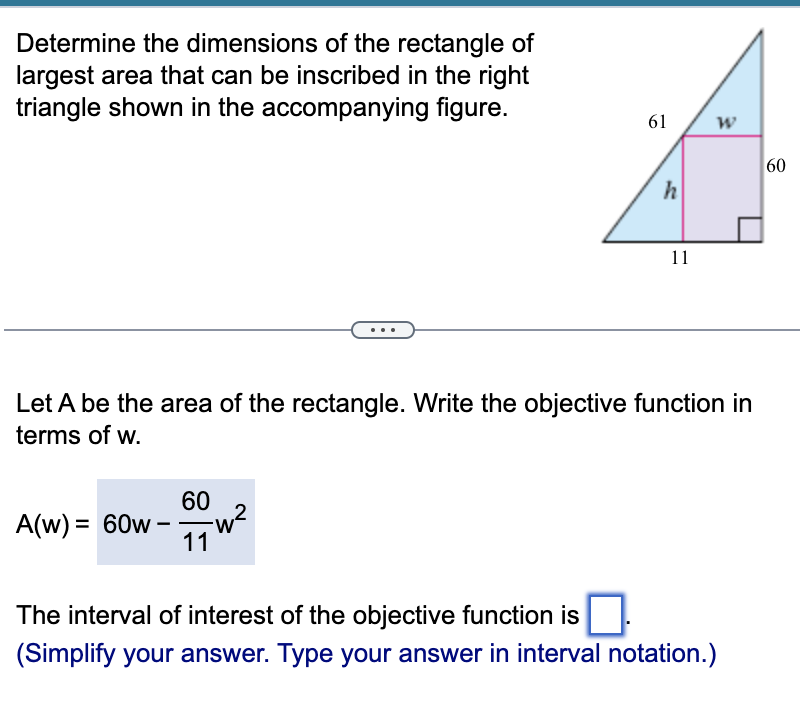 Solved Determine the dimensions of the rectangle of largest | Chegg.com