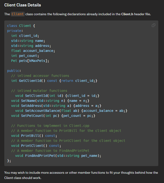 Open Lab 5: The Pet Stylist's Database w/Classes | Chegg.com