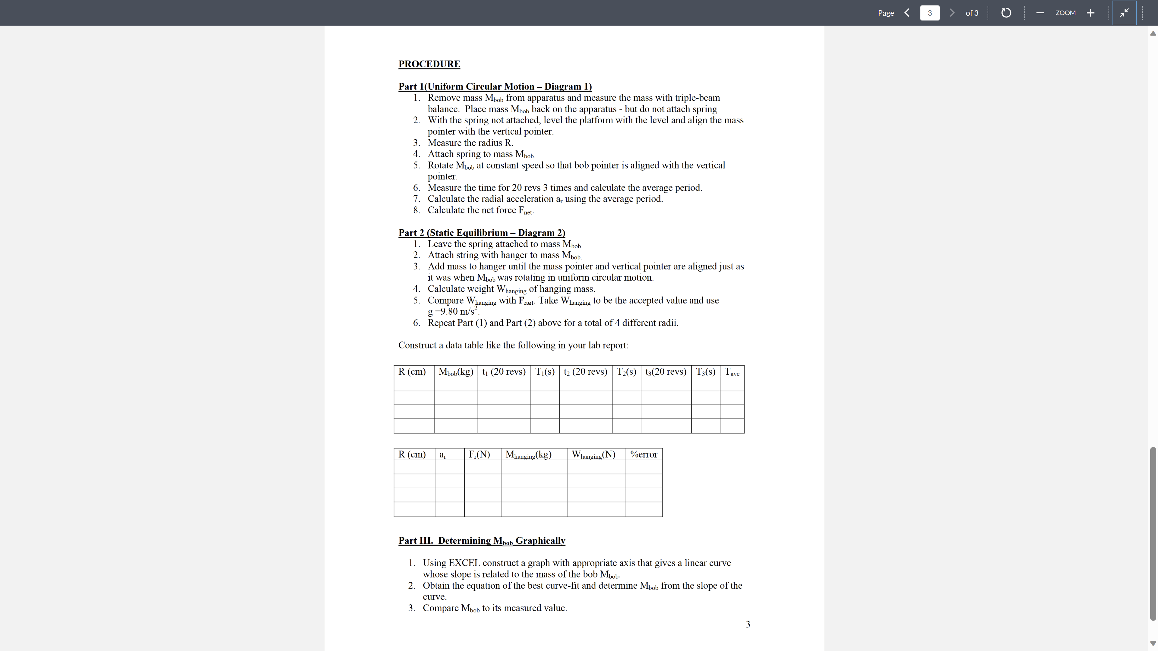 OBJECTIVE 1. To calculate the net force on an object | Chegg.com