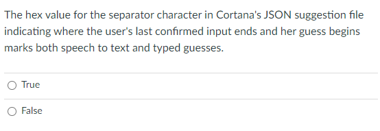 Solved The hex value for the separator character in | Chegg.com