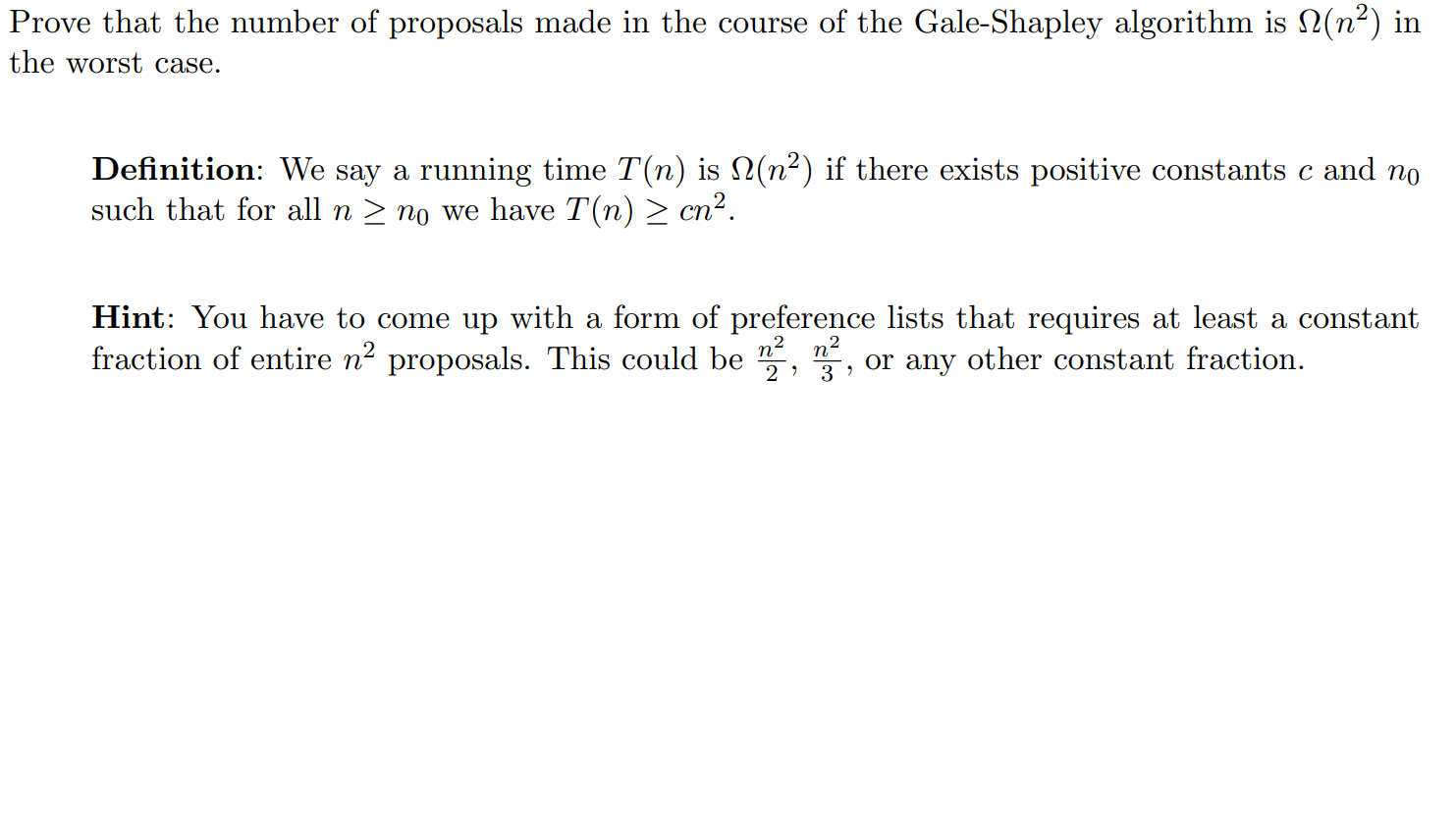 Solved Prove that the number of proposals made in the course | Chegg.com