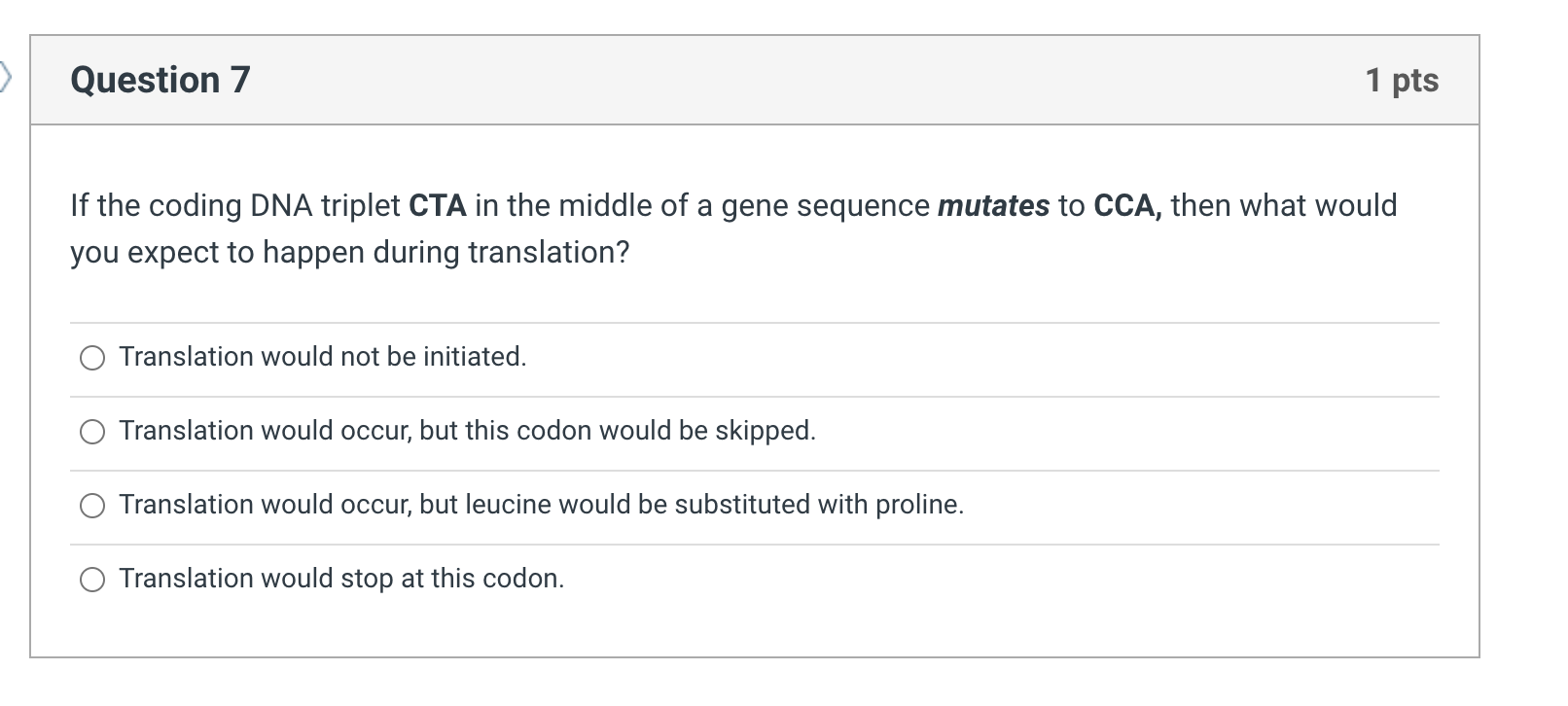 Solved Given the following DNA coding sequence: 5' | Chegg.com