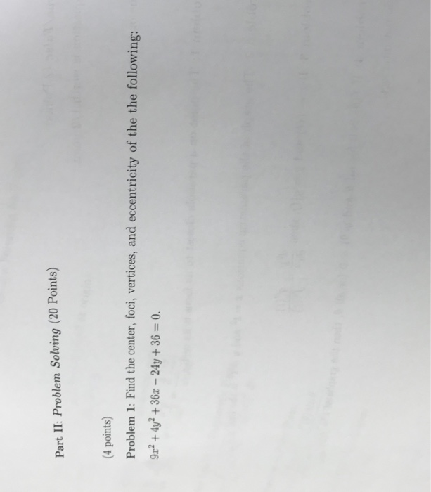 Solved Part II: Problem Solving (20 Points) (4 points) | Chegg.com Solved Part II: Problem Solving (20 Points) (4 points) | Chegg.com