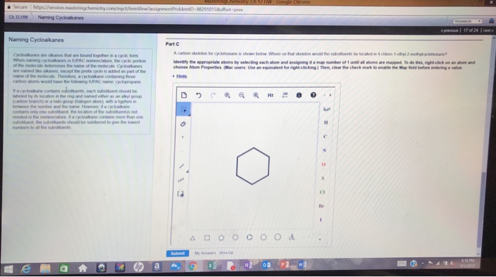 Solved Submit My Answers Give Up Part C Name the following | Chegg.com