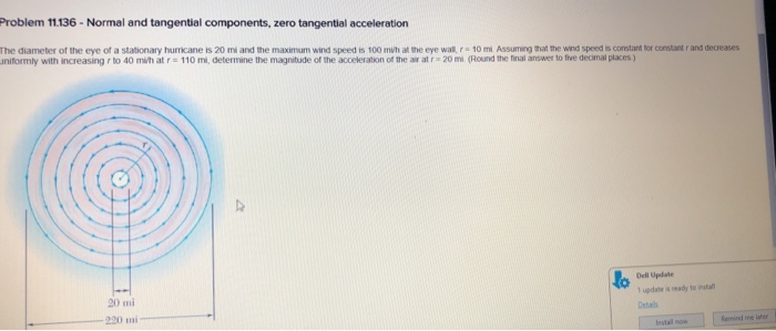 Solved Problem 11.136-Normal and tangential components, zero | Chegg.com