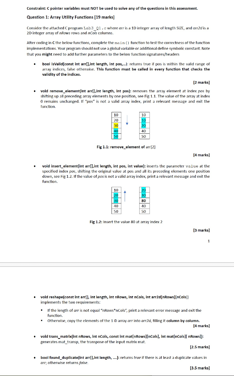 Solved Answer the following question using c language | Chegg.com