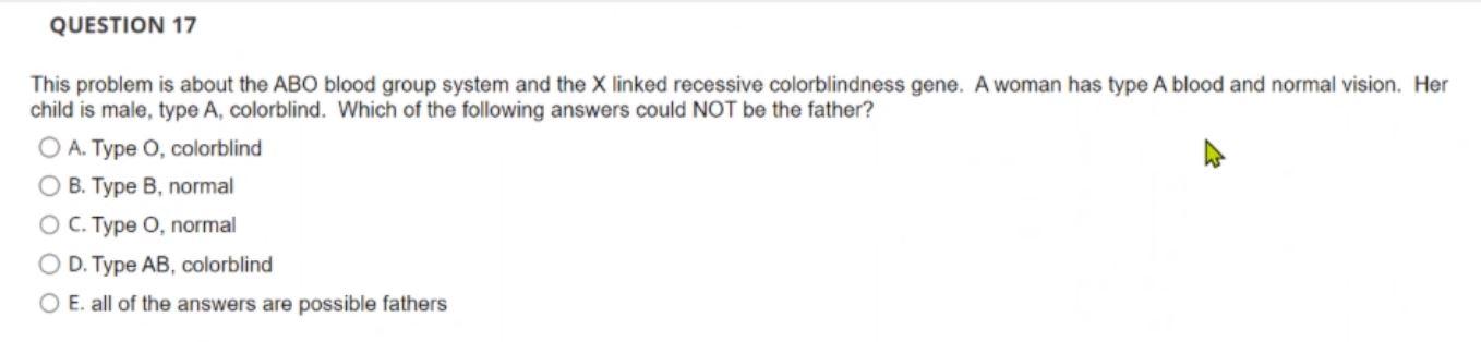Solved This problem is about the ABO blood group system and | Chegg.com