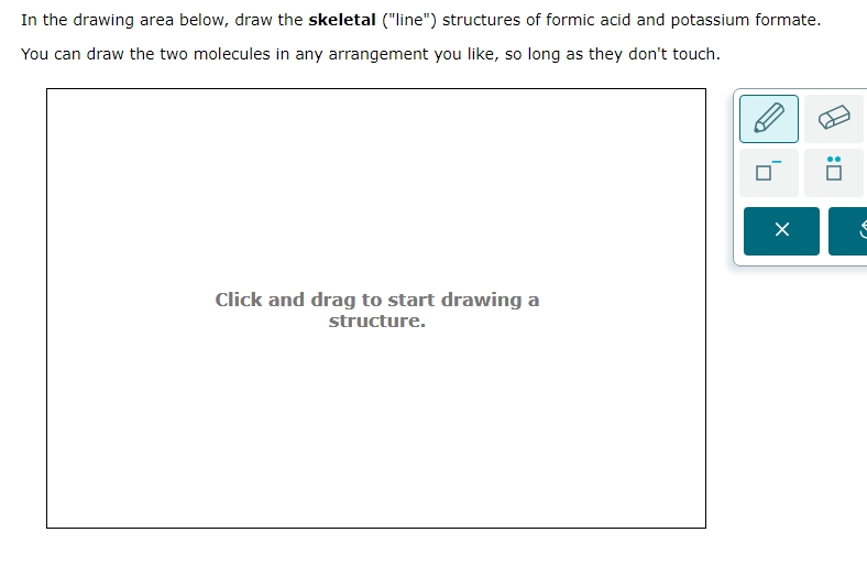 Solved In the drawing area below, draw the skeletal ("line") | Chegg.com