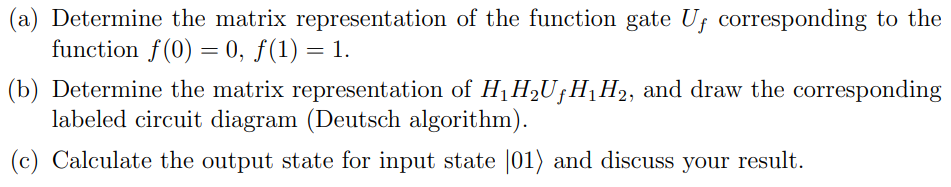(a) Determine the matrix representation of the | Chegg.com