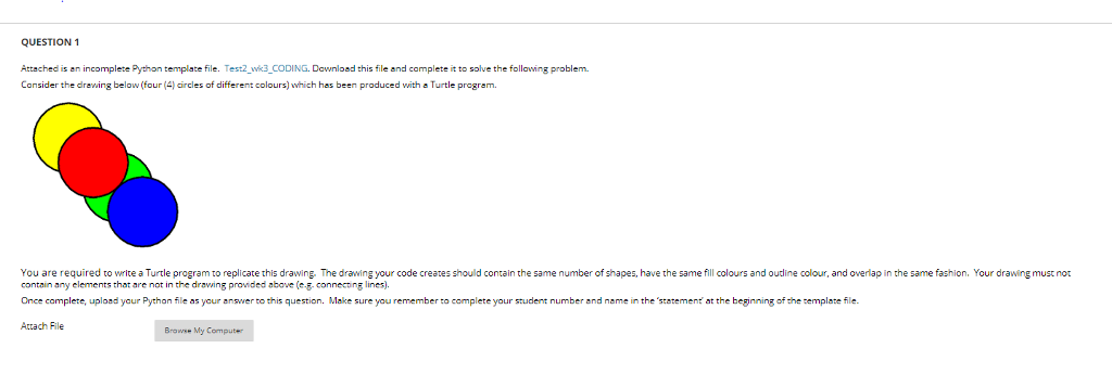 Solved QUESTION 1 Attached is en incomplete Python template | Chegg.com