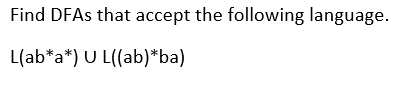 Solved Find DFAs that accept the following language. | Chegg.com