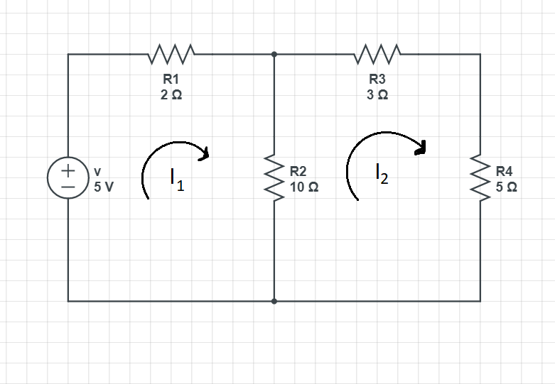 Solved Mesh Current Analysis with Dependent voltage | Chegg.com