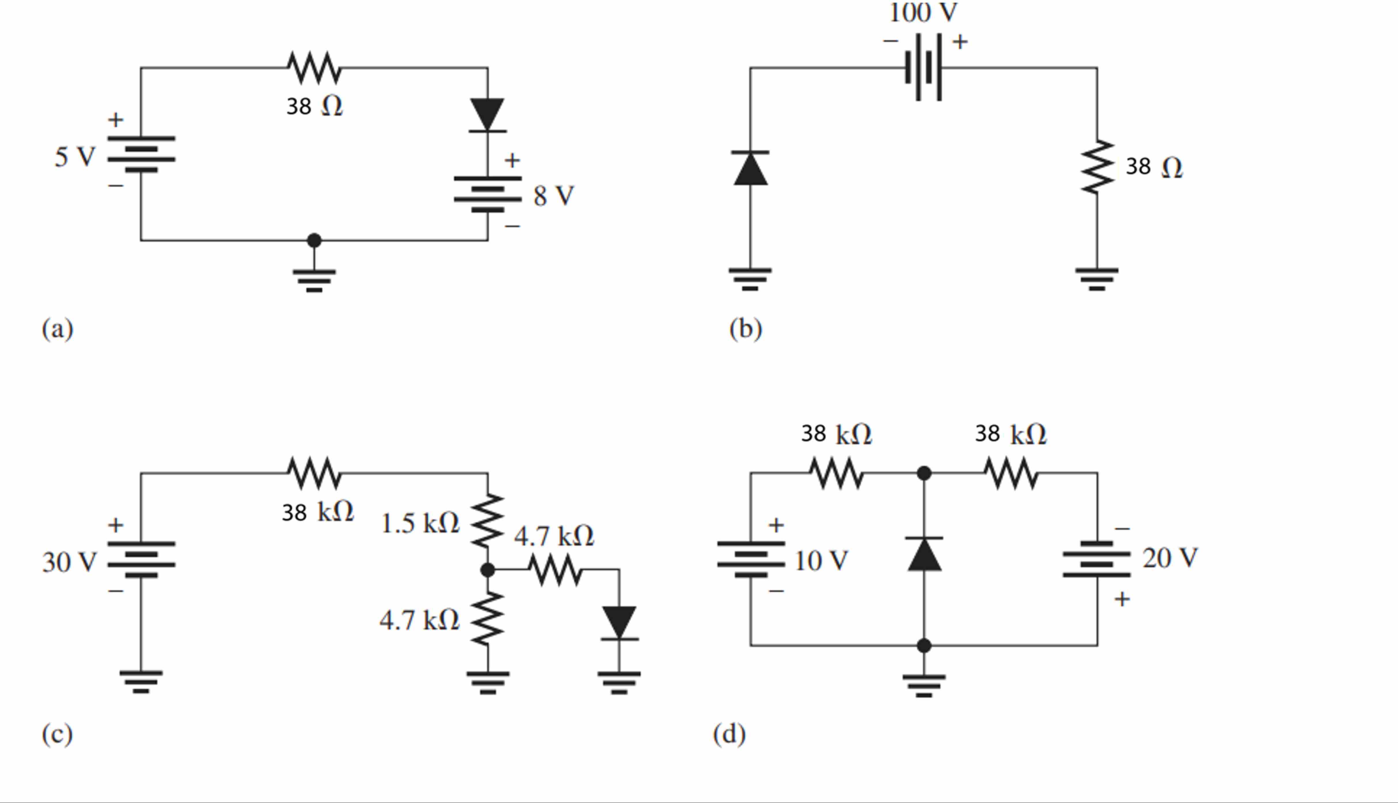 Solved 1. ﻿Find the voltage across and current through the | Chegg.com