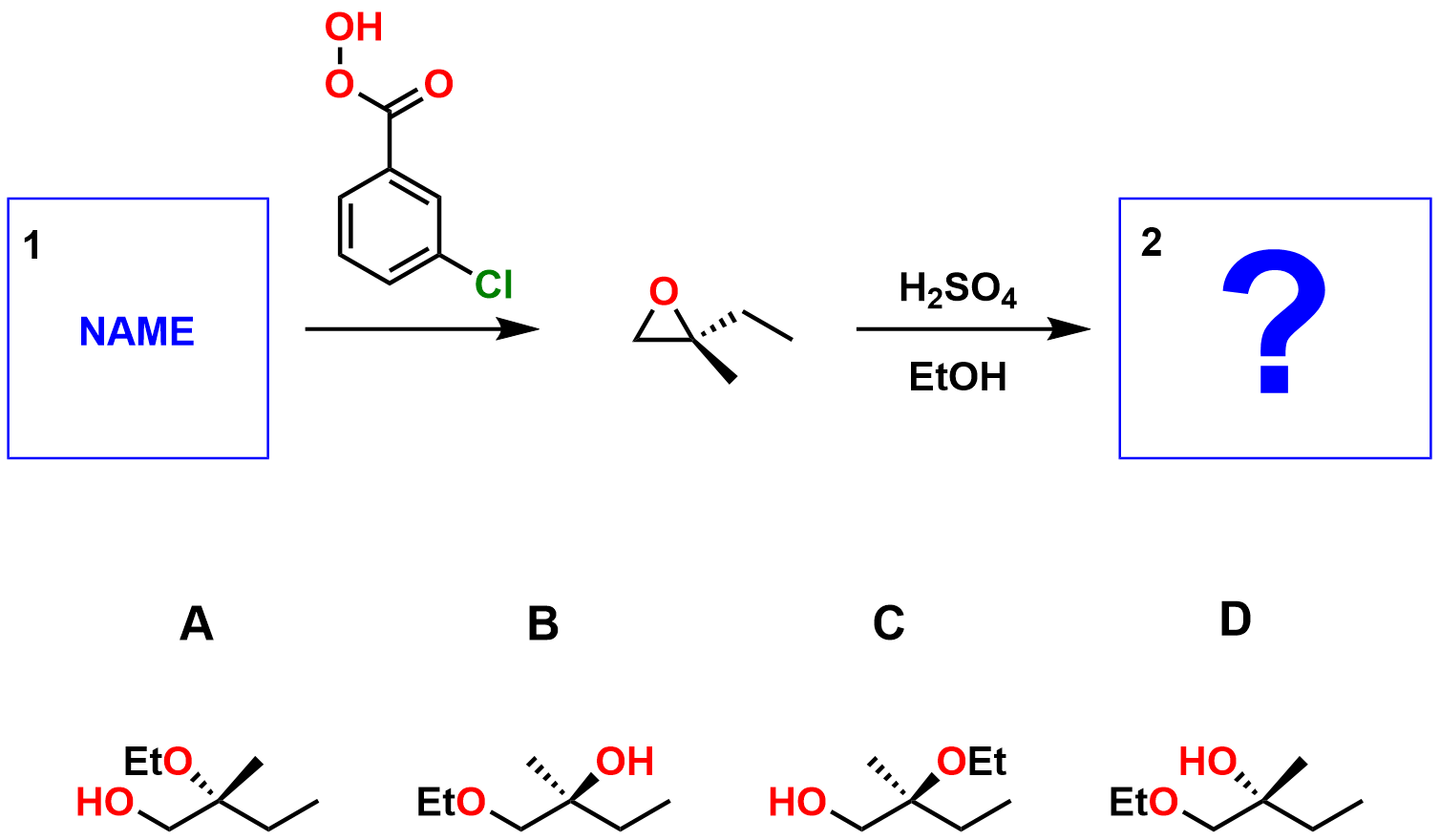 Solved Predict The Expected Product For Each Reaction And