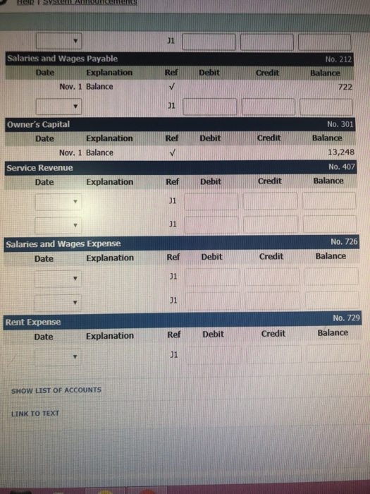 Solved Problem 3-5A (Part Level Submission) On November 1, | Chegg.com