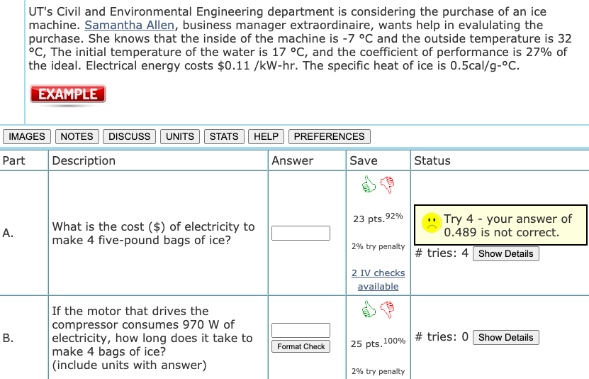 Solved UT's Civil and Environmental Engineering department | Chegg.com