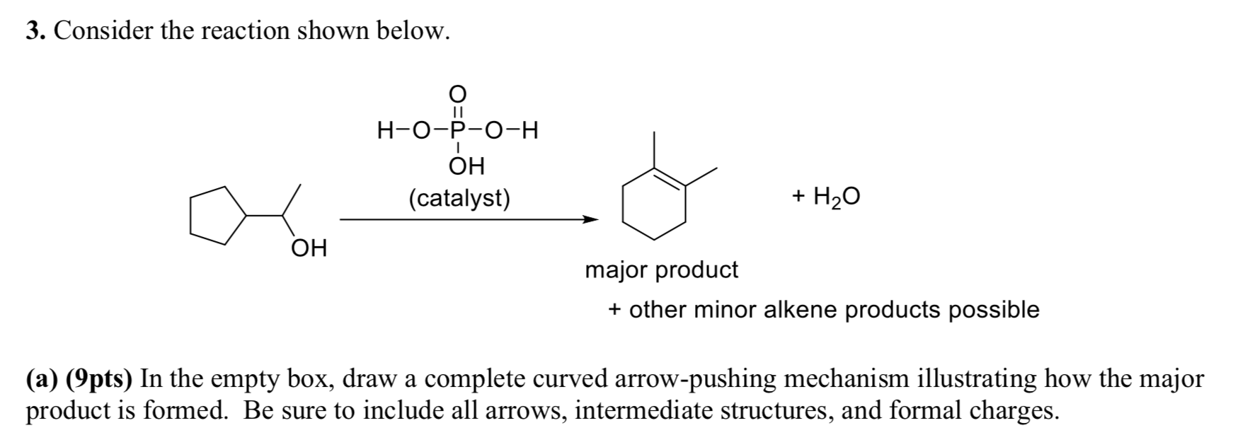 Solved 3. Consider the reaction shown below. (a) (9pts) In | Chegg.com