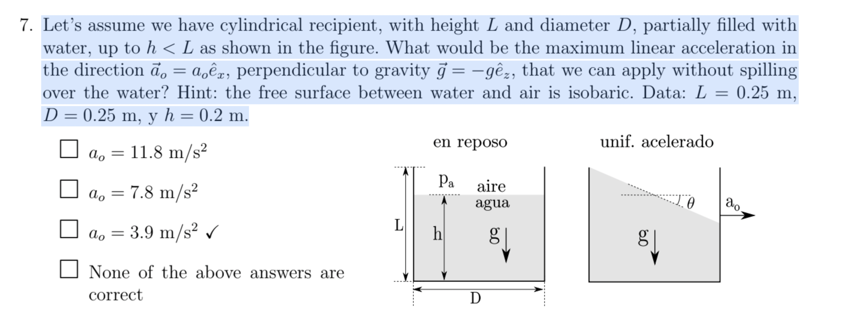 Solved The gate shown in the figure blocks the water inside | Chegg.com