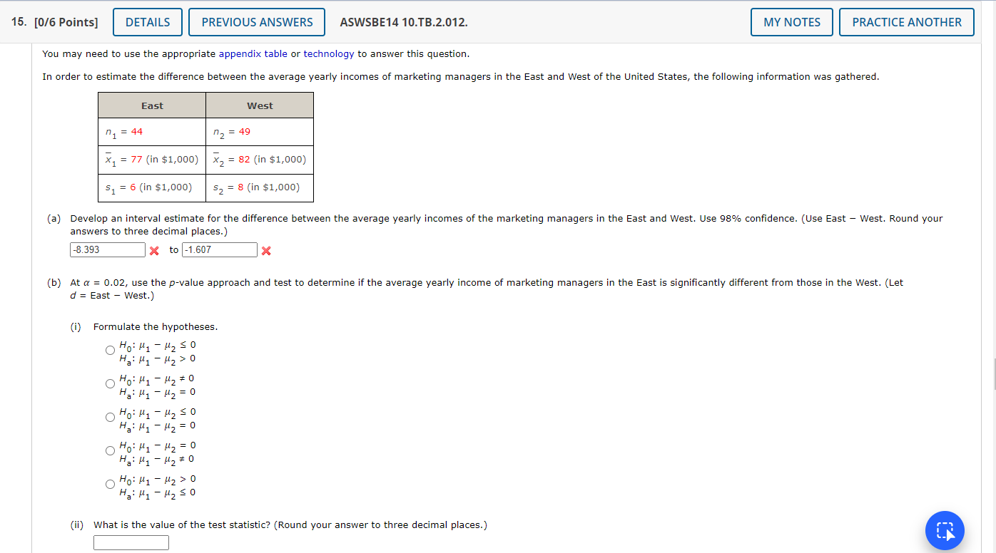 Solved You may need to use the appropriate appendix table or | Chegg.com