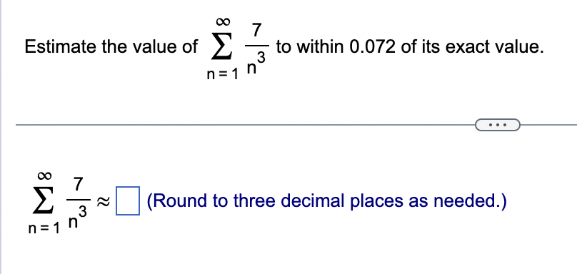 [Solved]: PLEASE HELP WITH ALL PARTS/QUESTIONS Estimate the