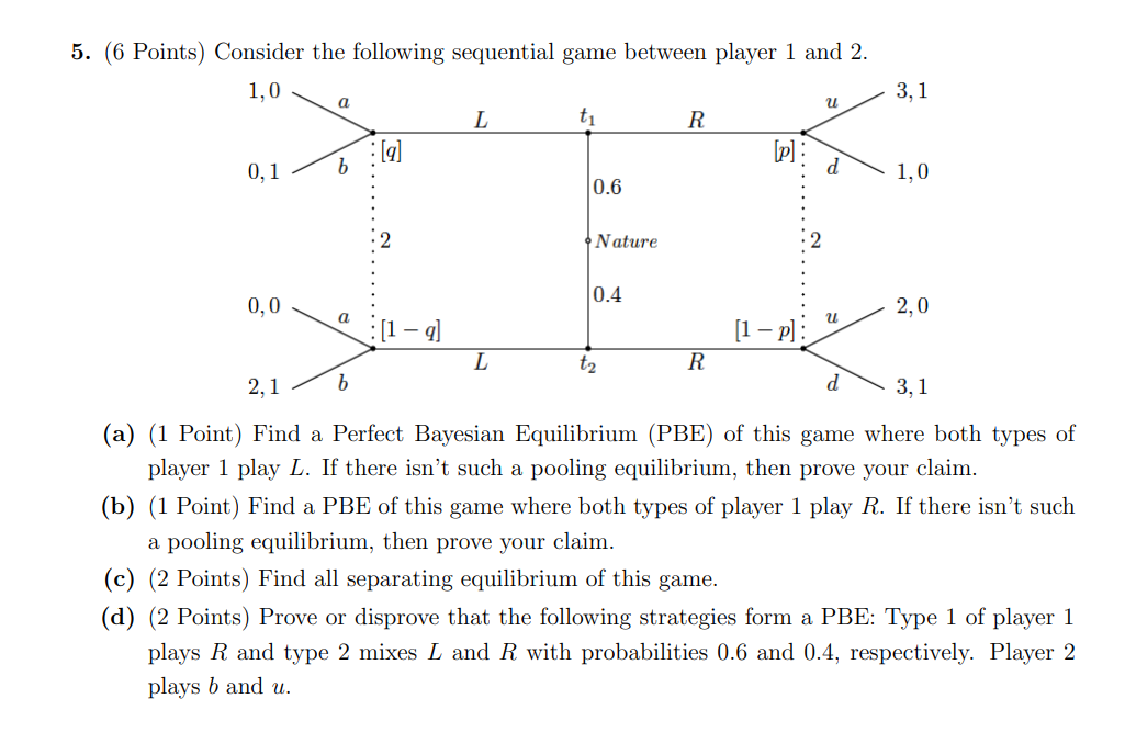 Solved 5. (6 ﻿Points) ﻿Consider the following sequential | Chegg.com