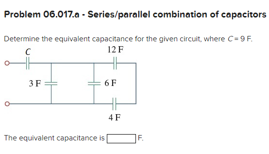 Solved Problem 06.017.a - Series/parallel combination of | Chegg.com