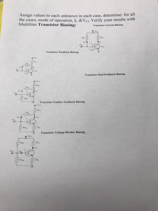 Solved Assign values to each unknown in each case, | Chegg.com