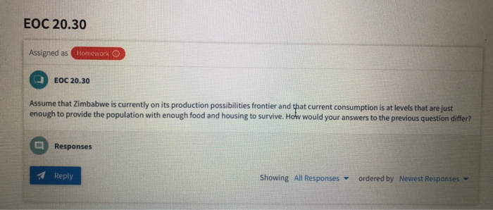 EOC 20.30 Assigned as Homewock EOC 20.30 Assume that | Chegg.com