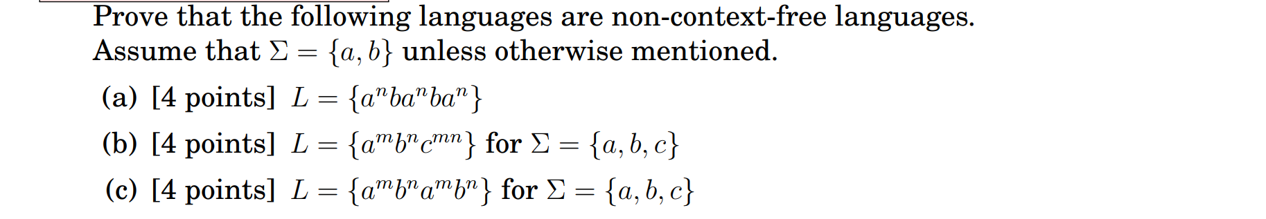 Solved Prove that the following languages are | Chegg.com