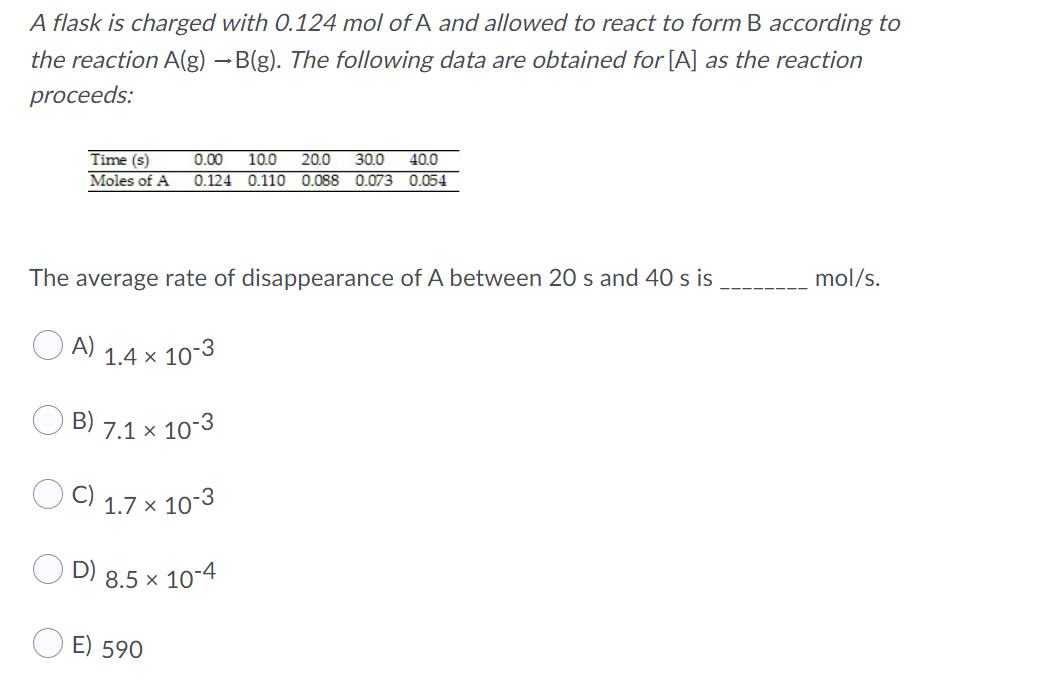 Solved Which of the following changes would NOT affect the | Chegg.com