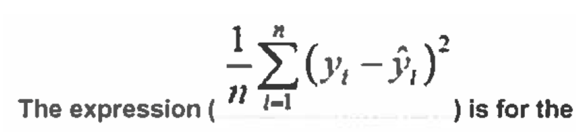 Solved Mean Square Error Mse Mean Absolute Error Mae