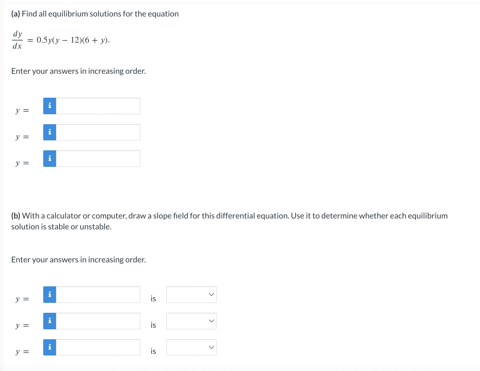Solved (a) Find all equilibrium solutions for the equation | Chegg.com