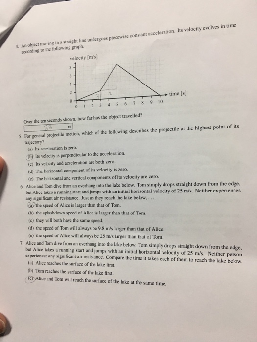 Solved An object moving in a straight line undergoes | Chegg.com