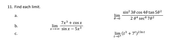 Solved Find each | Chegg.com