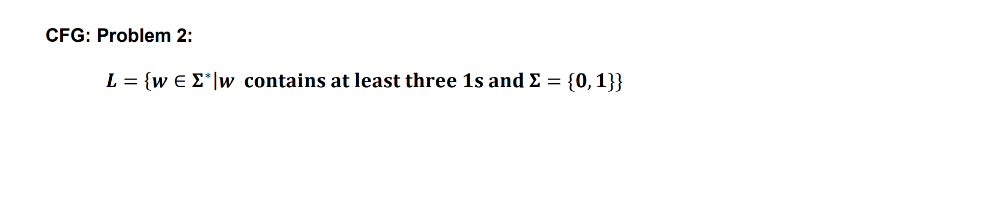 Solved Assignment: Context-Free Grammars (CFG): CFGs with | Chegg.com
